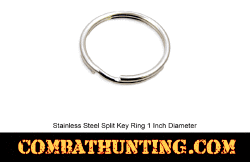 251-1 Stainless Steel Split Key Ring 1 Inch Diameter - Clearance Center