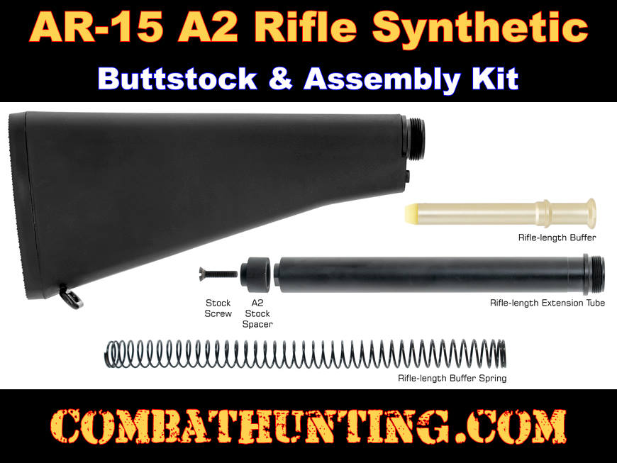 RB-T469B UTG Standard A2 AR-15 Stock and Buffer Tube Assembly - AR-15 ...