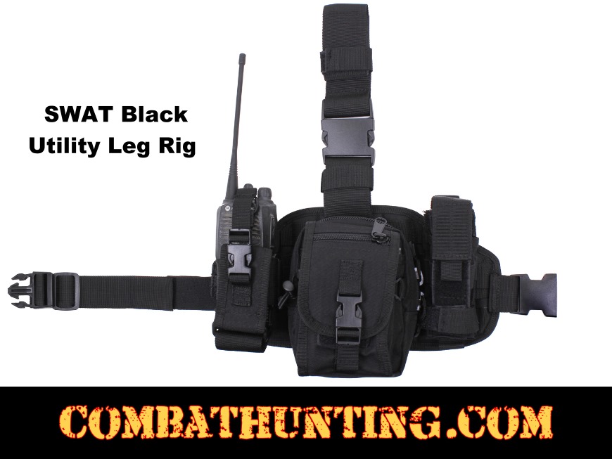 10750 Utility Leg Rig Black - Gun Holsters