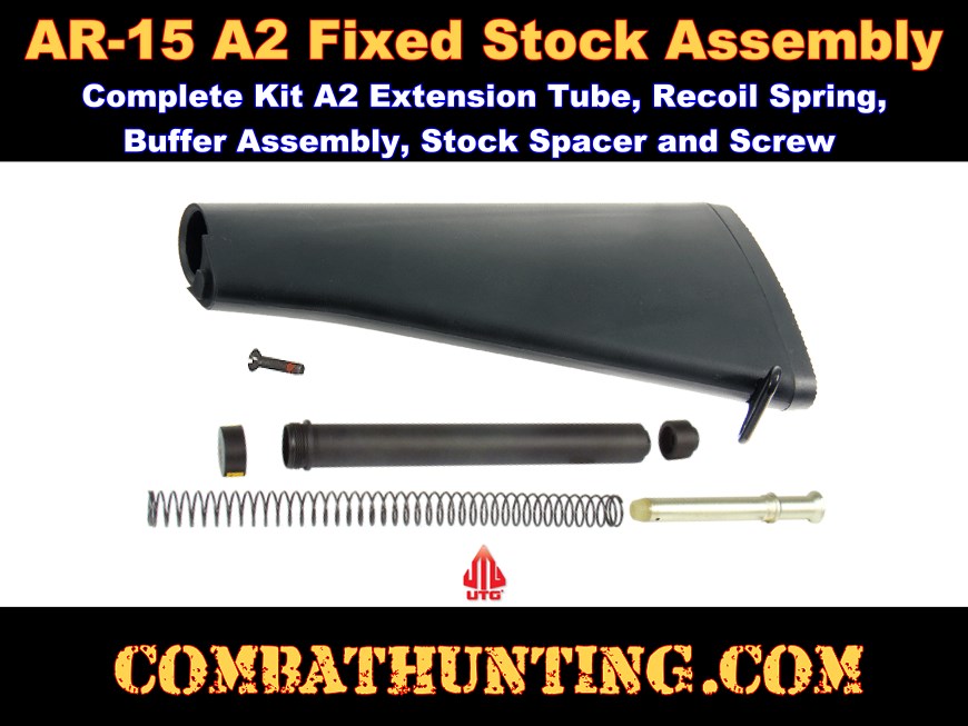 RB-T469B UTG Standard A2 AR-15 Stock and Buffer Tube Assembly - AR-15 ...