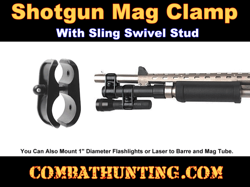 Shotgun Clamp ATI SMC1100 Barrel Clamp With Light Mount & Swivel Stud ...