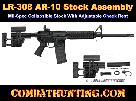 LR-308 AR-10 Stock Assembly Kit Mil-Spec Collapsible Stocks