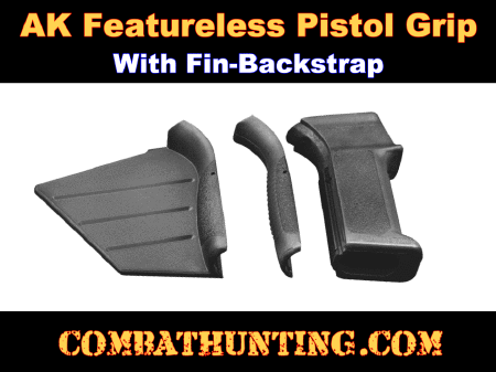 PJFAKG AK Featureless Pistol Grip With Fin/Backstrap - AK 47 ...