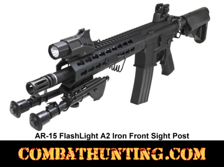 VAFLFSP AR15 Flashlight with A2 Iron Front Sight Post - Weapon Lights ...