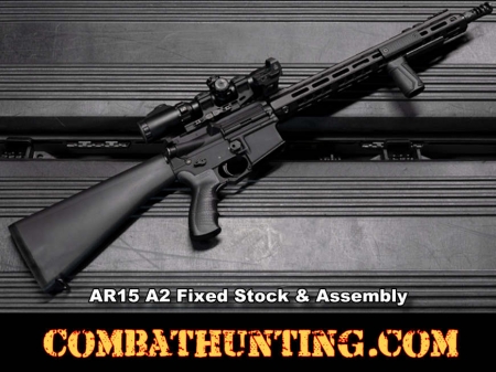 RB-T469B UTG A2 Stock Assembly AR-15 A2 Rifle Polymer Black - AR-15 ...