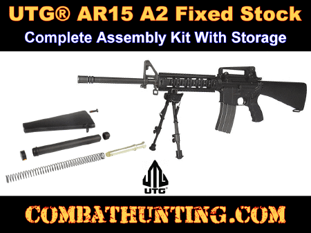 RB-T469B UTG A2 Stock Assembly AR-15 A2 Rifle Polymer Black - AR-15 ...