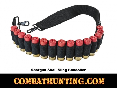 Combat Tactical Shotgun Sling with Shell Holder Bandolier