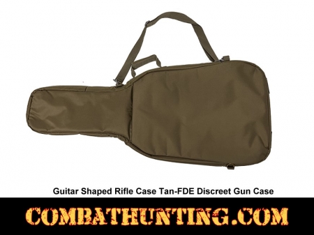 3049T Guitar Shaped Rifle Case Tan-FDE Discreet Gun Case - Gun Cases ...