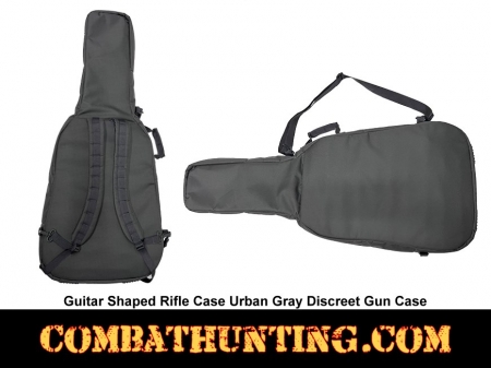 3049U Guitar Shaped Rifle Case Urban Gray Discreet Gun Case - Gun Cases ...