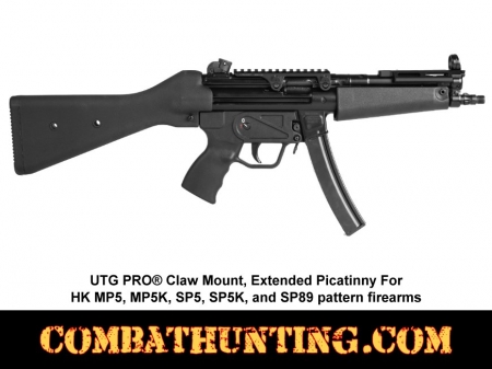 HK MP5/MP5K Claw Mount Extended Picatinny Rail Optic Mount UTG PRO MTU056