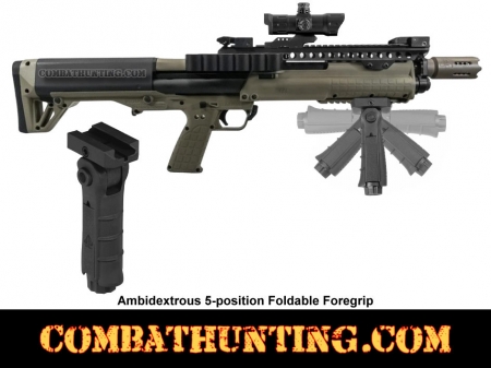 DP-VG5P KEL TEC KSG Ambidextrous 5 Position Foldable Foregrip - Standard MFG DP-12 Shotgun