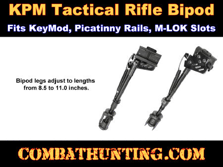 KPM Side Mount Bipod for KeyMod Picatinny Rails M-LOK Handguards