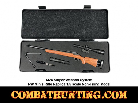 RW0201 M24 Sniper Weapon System RW Minis Rifle Replica 1/5 scale Non ...