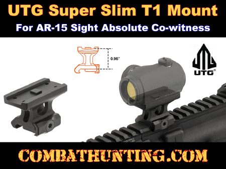 MT-T1AC UTG Super Slim T1 Mount Absolute Co-witness AR-15 - Rifle Scope ...