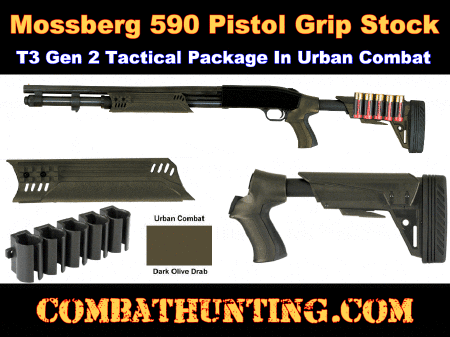 590UC Mossberg 590 Pistol Grip Stock and Forend Urban Combat - Mossberg ...