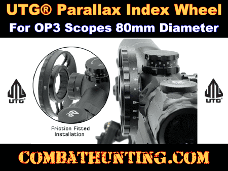 OP3-SW080 UTG® Parallax Index Wheel for OP3 Scopes 80mm Diameter ...