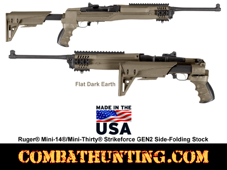 ATI Ruger Mini-14/Mini-Thirty Strikeforce GEN2 Stock Flat Dark Earth