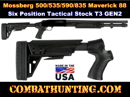 C.1.10.2007 Mossberg 500/535/590/835 T3 GEN2 Shotgun Stock Black ...
