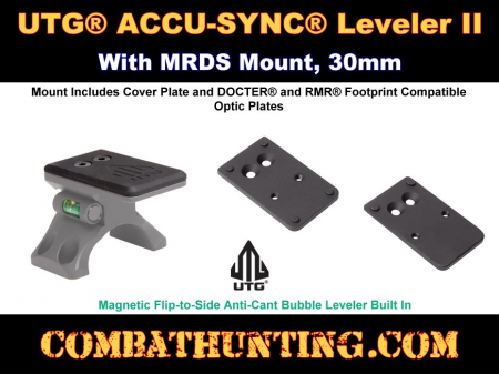 MT-RTF3 UTG® ACCU-SYNC® Leveler II with MRDS Mount 30mm - Scope Rings ...