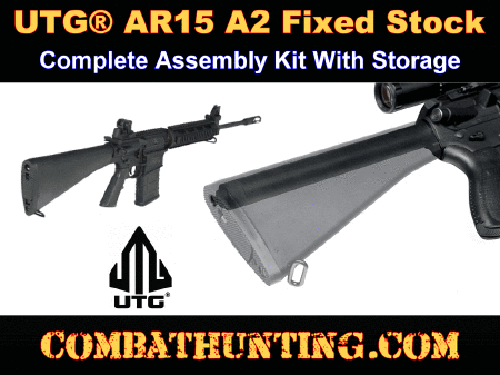 RB-T469B UTG A2 Stock Assembly AR-15 A2 Rifle Polymer Black - AR-15 ...