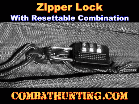 PLB1 Combination Padlock Three Digit Resettable For Zippers - Gun Cases ...