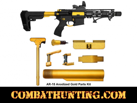 AR-15 Anodized Gold Parts Kit