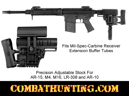 AR-B011 Precision Adjustable Stock AR-15, M4, M16, AR-10 Mil-Spec - AR ...