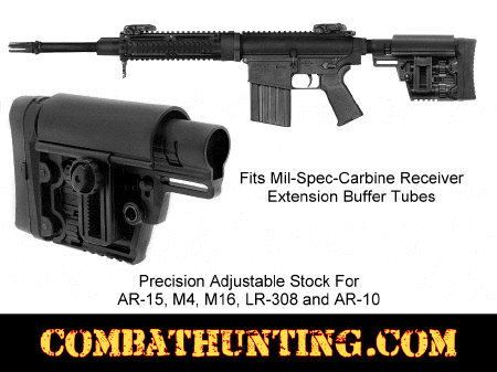 AR-B011 Precision Adjustable Stock AR-15, M4, M16, AR-10 Mil-Spec - AR ...
