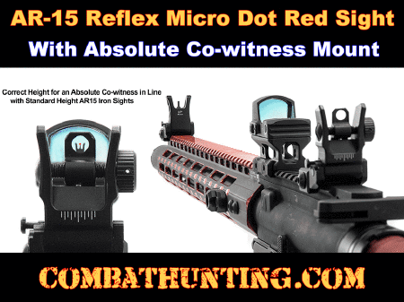 ACWRD AR-15 Absolute Co-Witness Red Dot Sight With Mount - AR-15 Sights ...