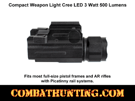 FQ500 Compact Weapon Light Cree LED 500 lumens - Weapon Lights Tactical Flashlights