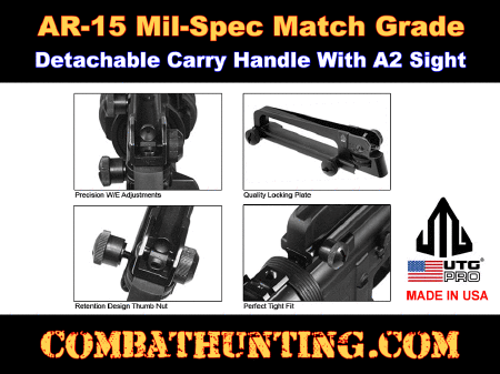 TLURS001 UTG PRO US Made Mil-spec AR-15 Carry Handle With A2 Sight - AR ...