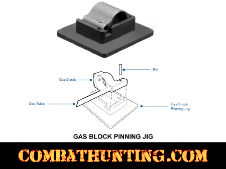 PJGBJ AR-15/M16 Gas Block Pinning Jig - Gunsmithing Tools & Supplies