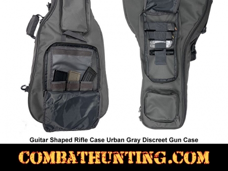 3049U Guitar Shaped Rifle Case Urban Gray Discreet Gun Case - Gun Cases ...
