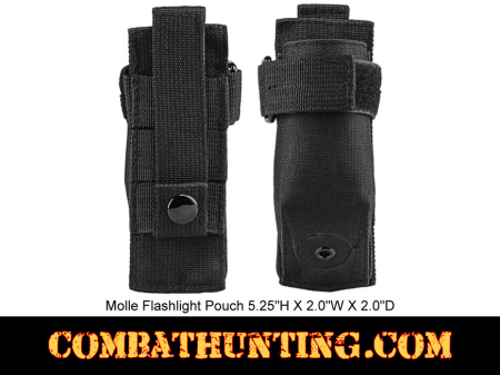 CVFLP3010B Molle Flashlight Pouch Black - Tactical Vests & Chest Rigs