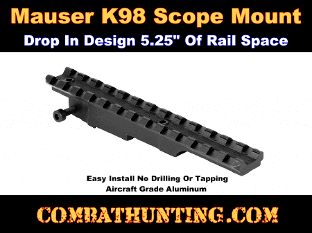 98KM K98 Mauser No Drill Scope Mount - Mauser Rifle Accessories