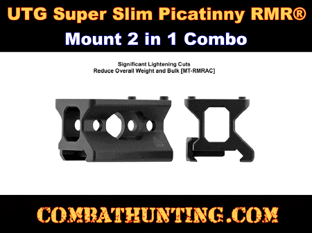 MT-RMRKIT UTG® Super Slim Picatinny RMR® Mount 2 in 1 Combo For ...