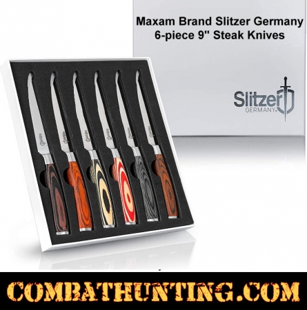 Slitzer Germany 6-Piece 9 Inch Steak Knife Set On Sale!