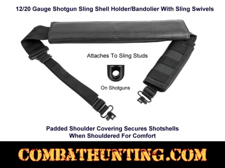 DP12/20S 12/20 Gauge Shotgun Sling Shell Holder/Bandolier - Standard ...